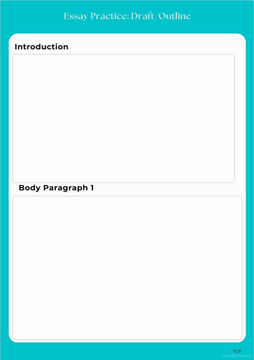 Essay Practice. Interactive worksheet | TopWorksheets