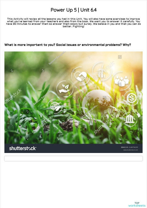 Power Up 5 | Unit 6.4. Interactive worksheet | TopWorksheets