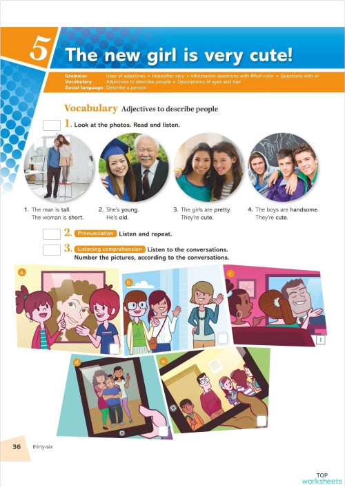 Vocabulary: adjectives to describe people. Interactive worksheet ...