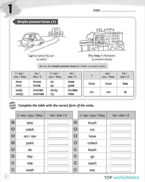 Grammar 4A.1. Interactive worksheet | TopWorksheets