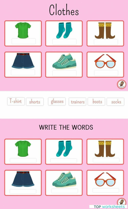 Clothes for 2nd. Interactive worksheet | TopWorksheets