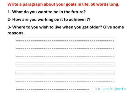 writing. Interactive worksheet | TopWorksheets