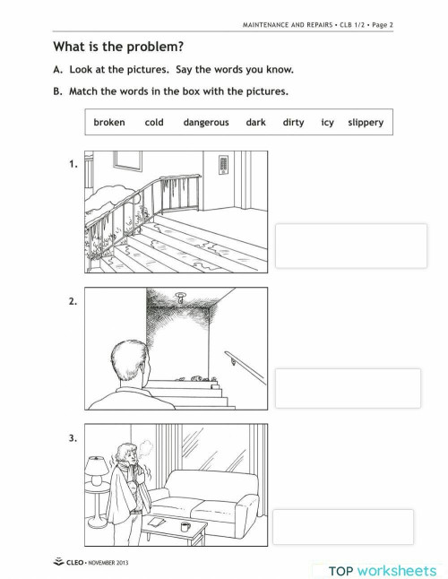 House Problems (CLEO). Interactive worksheet | TopWorksheets