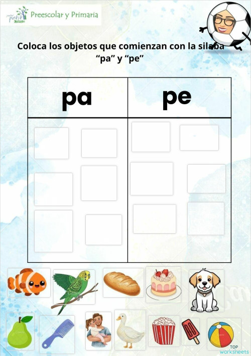 Traza la silaba "ma". Ficha interactiva | TopWorksheets