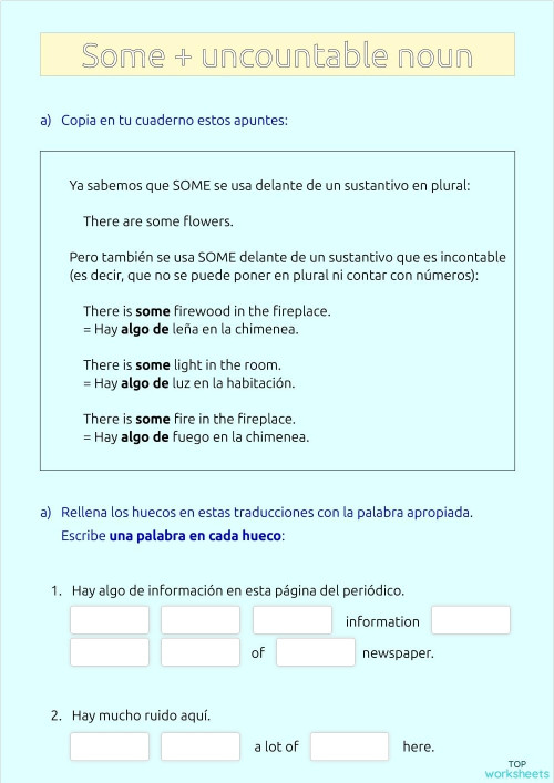 SOMETHING, ANYTHING, NOTHING. Interactive worksheet | TopWorksheets