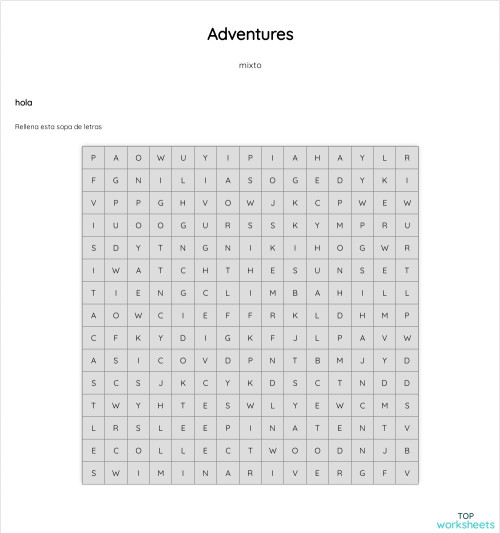 Seventh grade. Interdisciplinary homework. Interactive worksheet ...