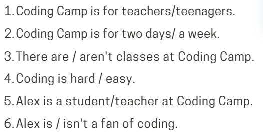 I.1.3 Coding Camp (3rd). Interactive worksheet | TopWorksheets