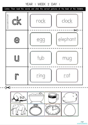 YEAR 1 - PHONICS (Part 2). Interactive worksheet | TopWorksheets