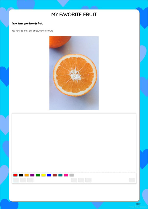 MY FAVORITE FRUIT. Interactive worksheet | TopWorksheets