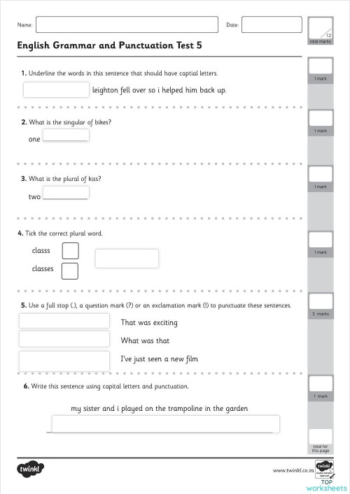 Past Simple Tense Interactive Worksheet Topworksheets