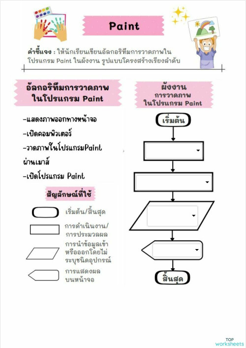 Flowchart 1.2. Interactive worksheet | TopWorksheets