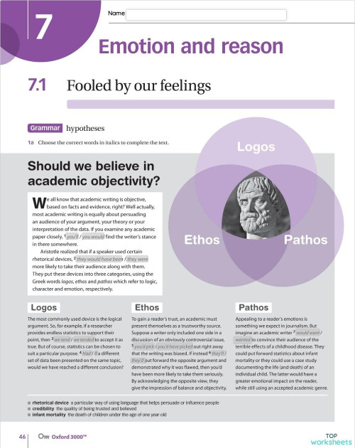 Navigate C1 Workbook + Review Unit 7. Interactive worksheet | TopWorksheets