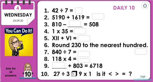 5 A Day: interactive worksheets and online exercises | TopWorksheets