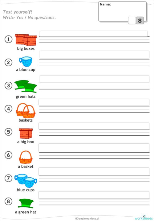 WRITE YES OR NO QUESTIONS/ THERE IS THERE ARE. Interactive worksheet ...