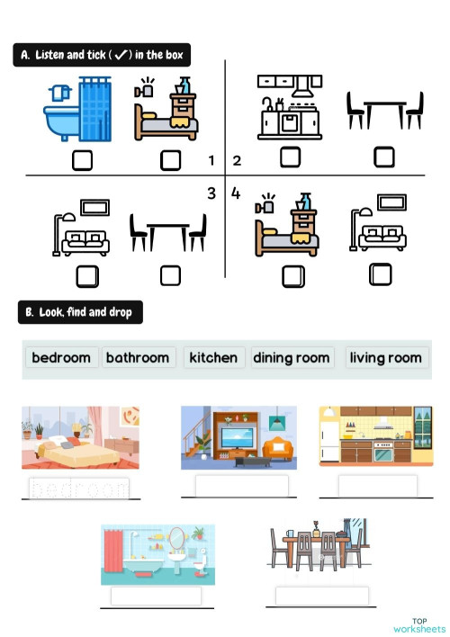 Learn to listen names 2. Interactive worksheet | TopWorksheets