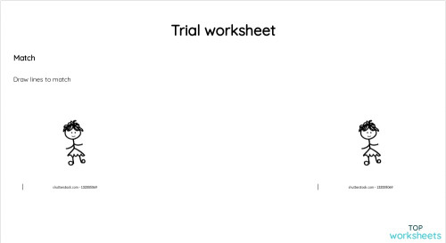 Trial worksheet. Interactive worksheet | TopWorksheets