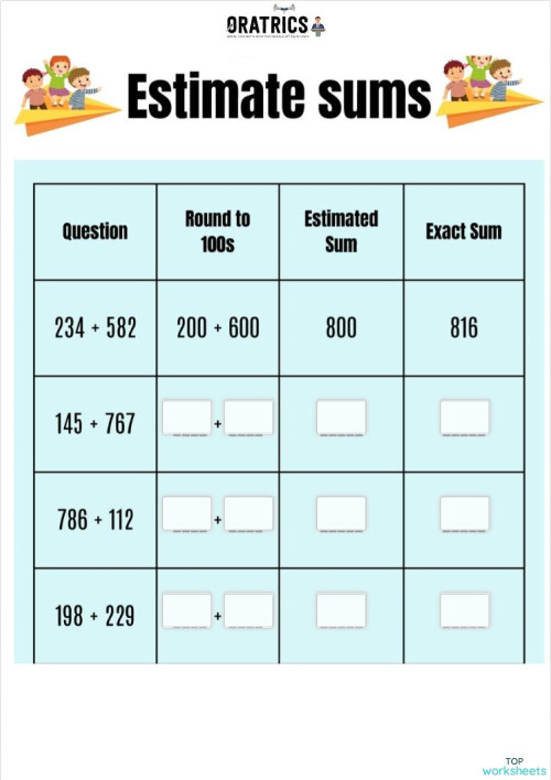 Grade 3 25 4. Interactive worksheet | TopWorksheets