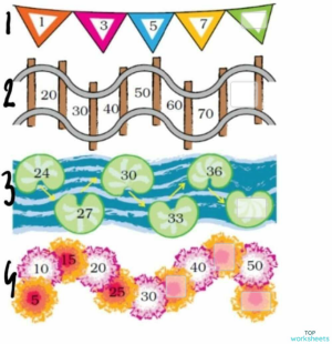 NUMBER PATTERN. Interactive worksheet | TopWorksheets