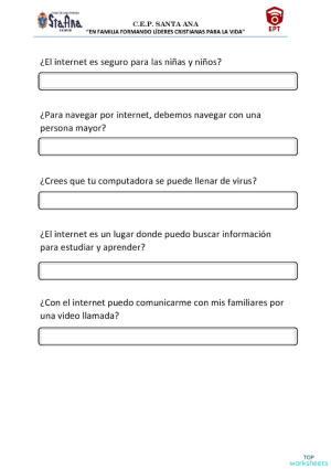 Peligros del internet. Ficha interactiva | TopWorksheets