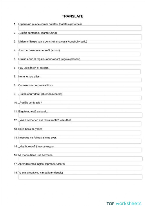Other: interactive worksheets and online exercises | TopWorksheets