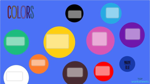 Colors and Numbers. Ficha interactiva | TopWorksheets