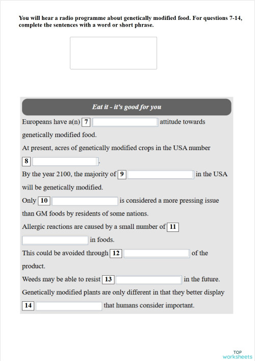 Test 4 CAE Practice Tests PAPER 3 - LISTENING PART 2. Interactive ...