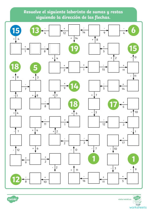 Sumas Y Restas Ficha Interactiva Suma Y Resta Sumas Y Restas