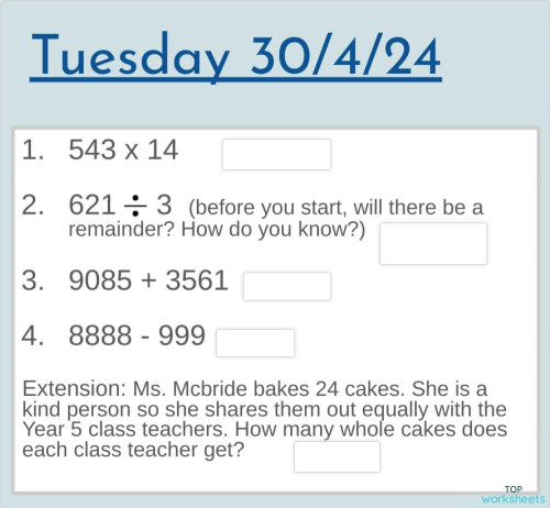 5 A Day: interactive worksheets and online exercises | TopWorksheets