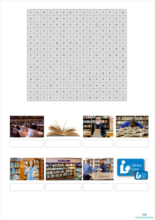 library english club. Interactive worksheet | TopWorksheets