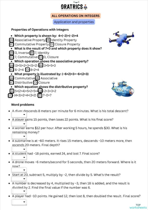 Grade 6 38. Interactive worksheet | TopWorksheets