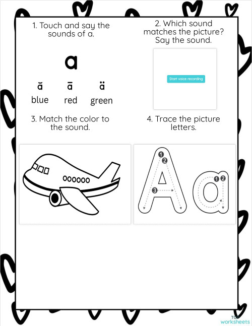 sound a worksheet 1*. Interactive worksheet | TopWorksheets