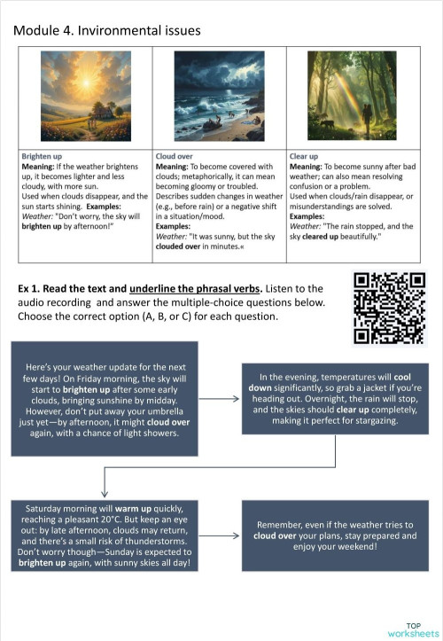 Weather_Starlight 10. Interactive worksheet | TopWorksheets