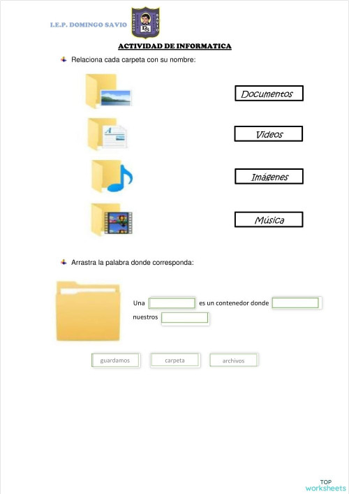 informatica. Ficha interactiva | TopWorksheets