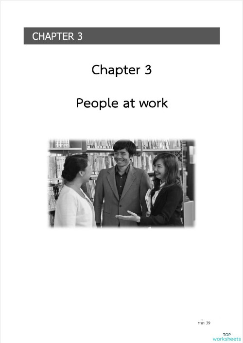 Unit 3 People at work. Interactive worksheet | TopWorksheets