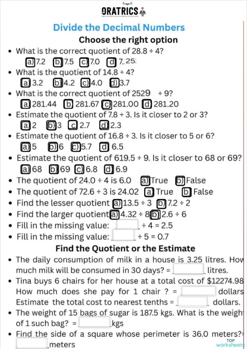 Place Value 123. Interactive worksheet | TopWorksheets