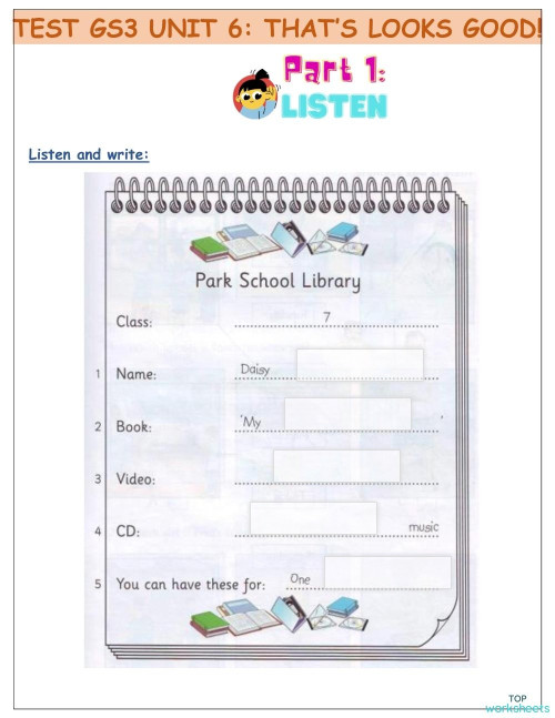 GS3_UNIT 6_REVIEW AND TEST. Interactive worksheet | TopWorksheets