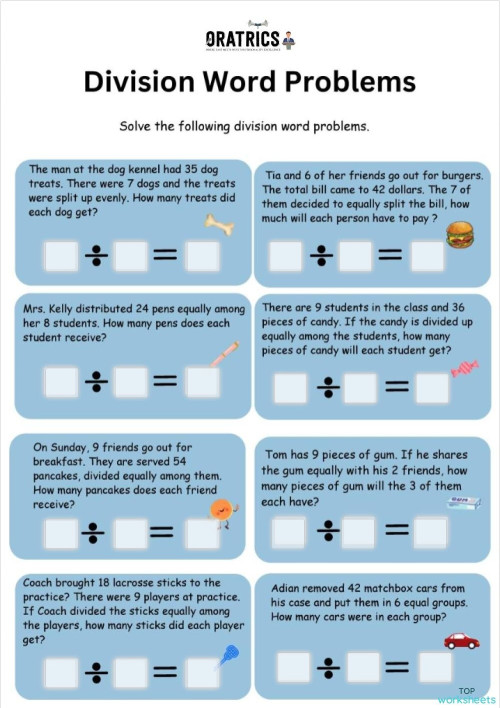 Division BBB. Interactive worksheet | TopWorksheets