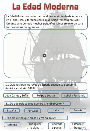 Descubrimiento de América . Ficha interactiva | TopWorksheets