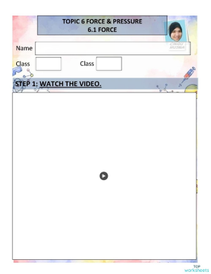 6.1 FORCES (Revision). Interactive worksheet | TopWorksheets