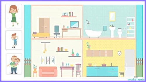 Where is my family?. Interactive worksheet | TopWorksheets