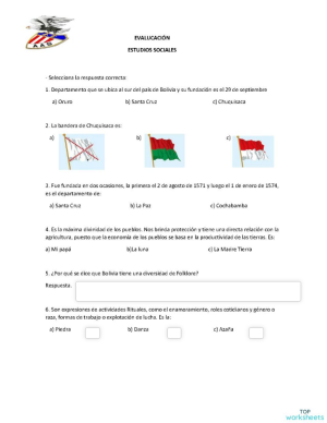 Estudios sociales. Ficha interactiva | TopWorksheets