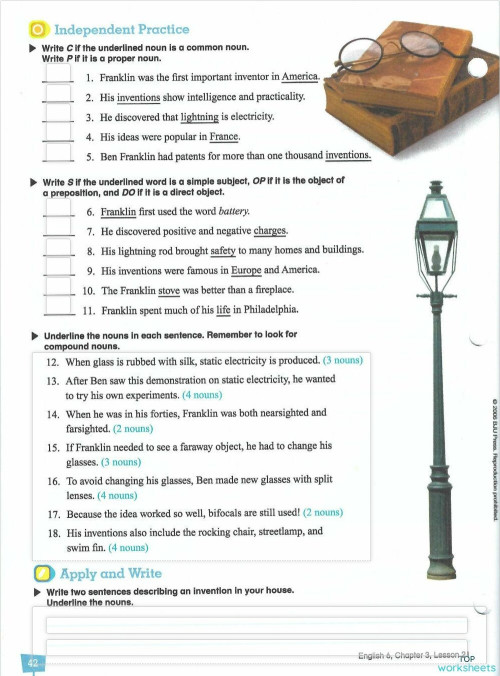 Independent Practice Pg 42. Interactive worksheet | TopWorksheets