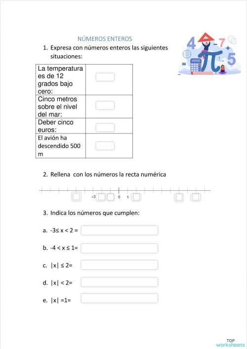 ABN: fichas interactivas y ejercicios online | TopWorksheets