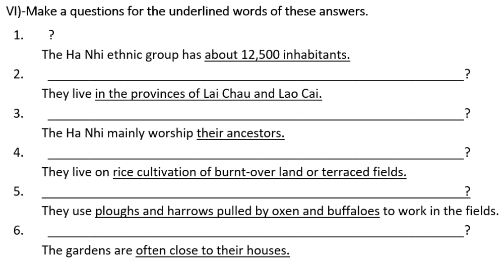 Unit 4- L8: Ethnic group of Vietnam. Interactive worksheet | TopWorksheets