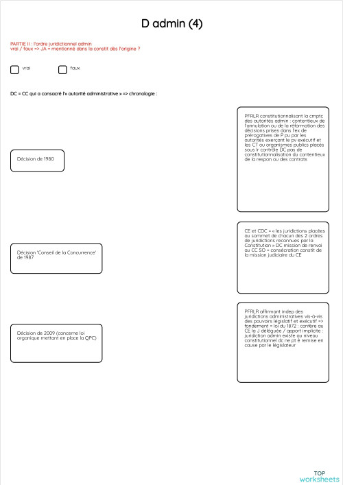 D admin (4). Fiche interactive | TopWorksheets