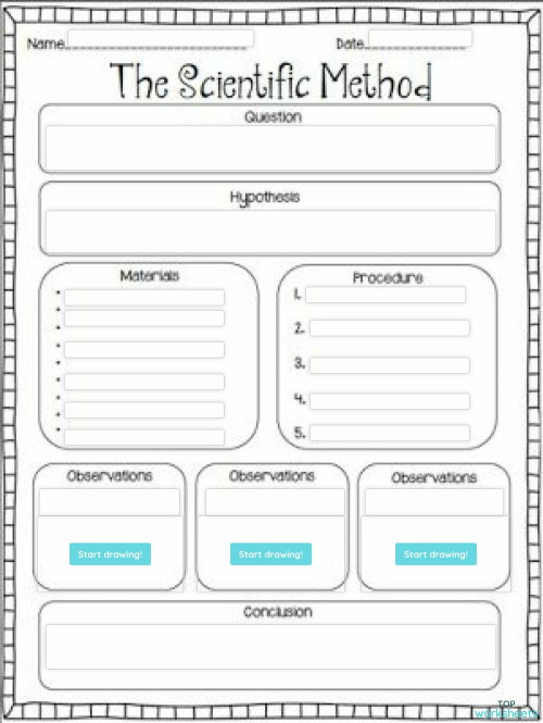 Scientific Method. Interactive worksheet | TopWorksheets