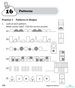 11/10/2021 Patterns in shapes. Interactive worksheet | TopWorksheets