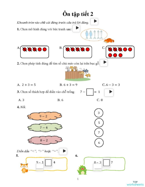Interactive worksheets and online exercises in vietnamese | TopWorksheets