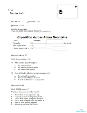 Cambridge 2 Listening Practice Test 1+2 ( Section 2 ). Interactive ...