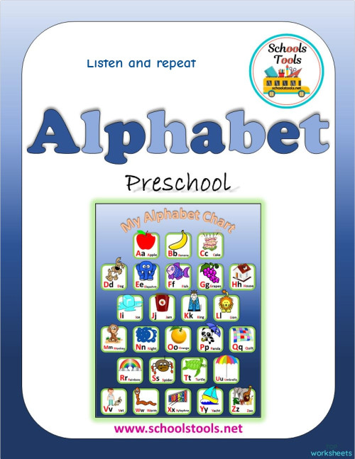 My Alphabet Chart. Interactive worksheet | TopWorksheets